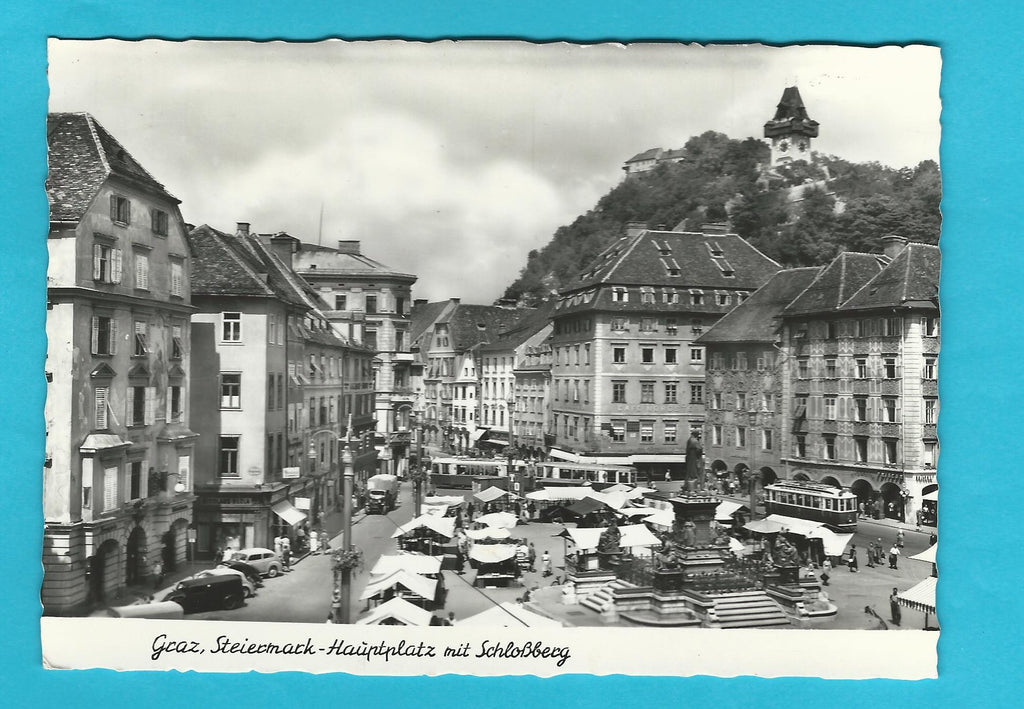 Muster-AK Graz - Hauptplatz. (Frank-Verlag) – Parmenides Ansichtskarten