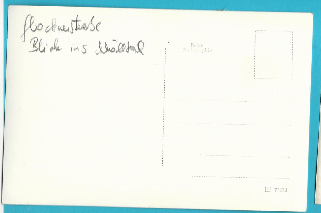 Muster-AK Glocknerstraße. Blick ins Mölltal. – Parmenides Ansichtskarten